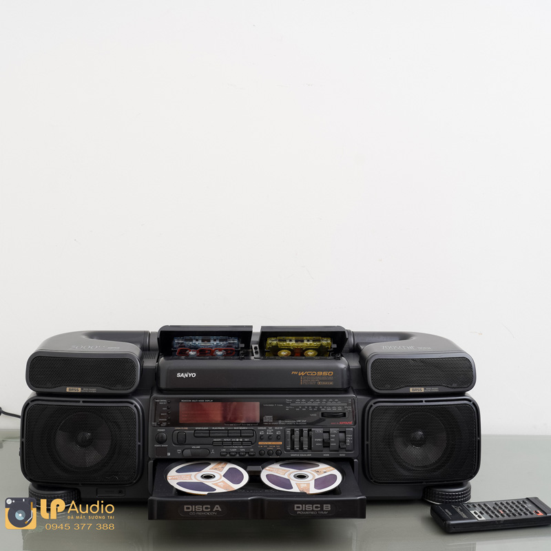 Đài boombox radio cassette CD SANYO PH-WCD950